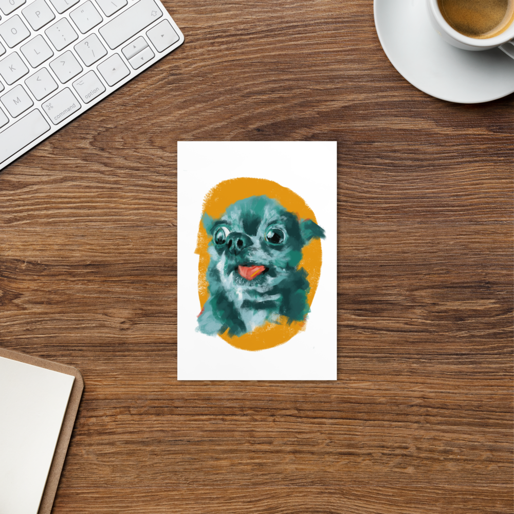 Tongue Study Chi Mini Art Print – Sleepy Chi